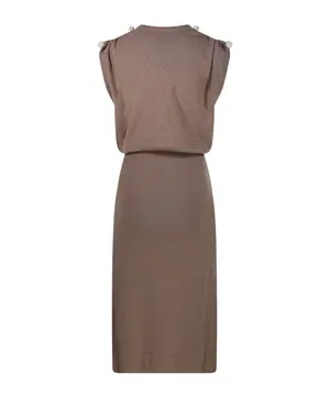 Giuseppe Di Morabito Embellished Knitted Midi Dress