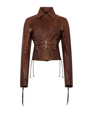 Dsquared2 Leather Ranch Kiodo Jacket
