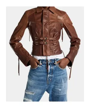 Dsquared2 Leather Ranch Kiodo Jacket