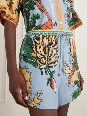 Farm Rio Drawstring Shorts