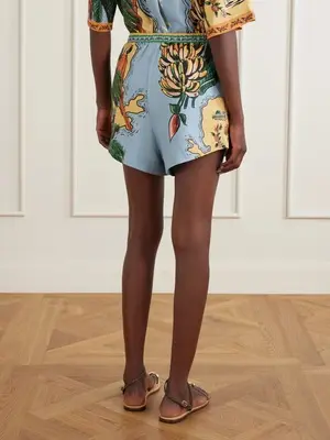 Farm Rio Tropical Print Drawstring Shorts - Multicolour