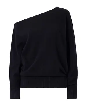 Arch4 Wiki Off-the-shoulder Cashmere Sweater - Black