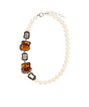 Max Mara Pearl Necklace - White