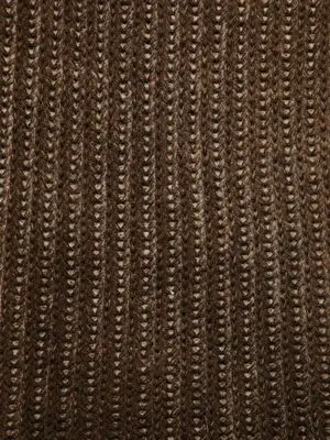 Avant Toi Ribbed-knit Distressed-effect Scarf