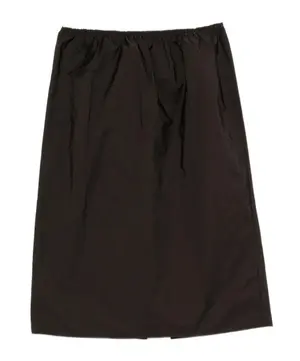 Carven Elastic Waist Midi Skirt - Brown