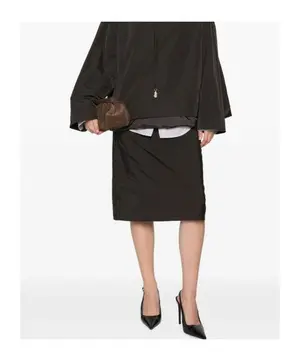 Carven Elastic Waist Midi Skirt
