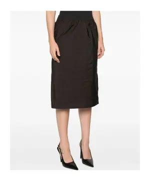 Carven Elastic Waist Midi Skirt