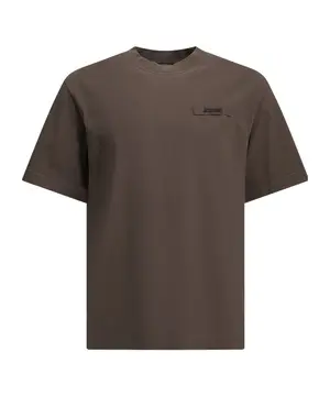 Jacquemus Gros Grain Logo T-shirt - Brown