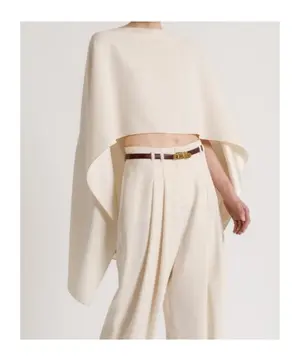 Alberta Ferretti Asymmetrical High-low Fluid Cape