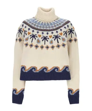 Alanui Sweet Winter" Jacquard Turtleneck Sweater