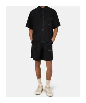 Amiri Contrast Stitch Drawstring Shorts