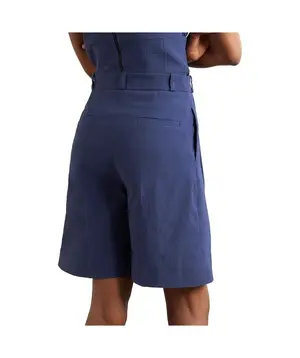 Tove Pleated Linen-blend Shorts