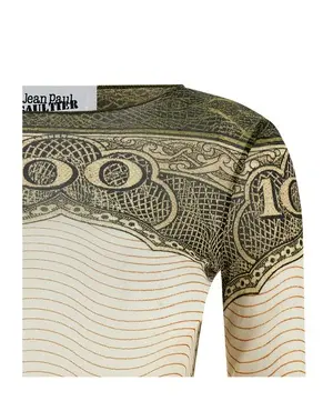 JEAN PAUL GAULTIER Re-edition Cartouche Printed Long Sleeve Top