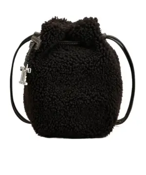 TOD'S Micro Shearling Bucket Bag