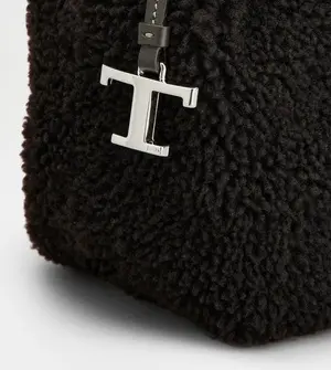 TOD'S Micro Shearling Bucket Bag