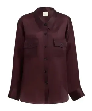 Khaite Lapel Long-sleeved Shirt