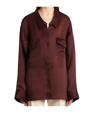 Khaite Lapel Long-sleeved Shirt