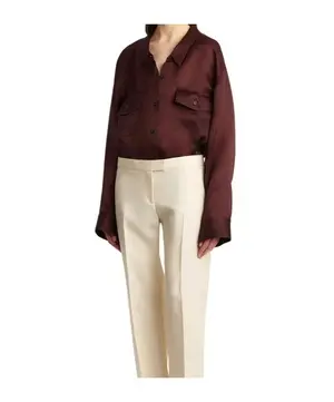 Khaite Lapel Long-sleeved Shirt