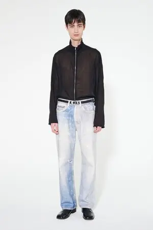 Our Legacy Wide Leg Printed Jeans