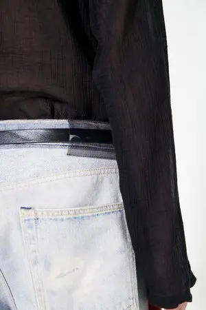 Our Legacy Wide Leg Printed Jeans