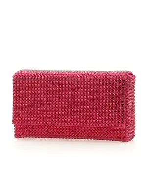 Amina Muaddi Logo Clutch