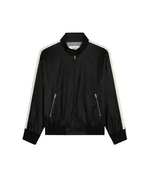 Celine Dash Snow Blouson Jacket In Lightweight Nylon - Black