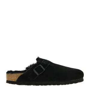 BIRKENSTOCK Round Head Slippers - Black