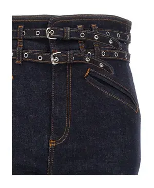Philosophy Di Lorenzo Serafini Philosophy Di Lorenz High Waist Belted Jeans