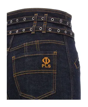 Philosophy Di Lorenzo Serafini Philosophy Di Lorenz High Waist Belted Jeans
