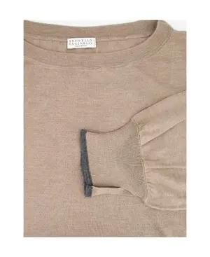 Brunello Cucinelli Round-collar And Long-sleeved Sweater