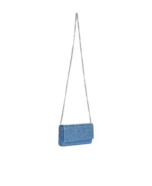Amina Muaddi Crystal Decorated Shoulder Bag