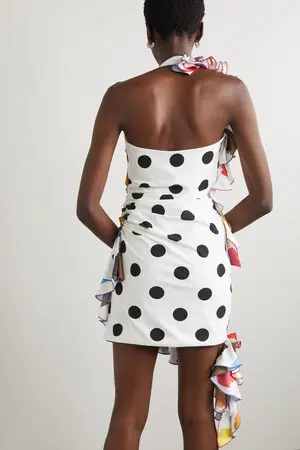 Halpern Colorful Printed Dress