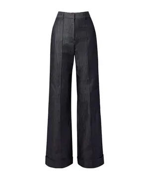 Adam Lippes High-waist Straight-leg Jeans - Black