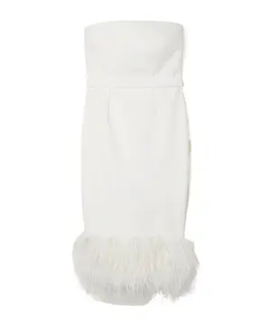 SAFIYAA LONDON Mid-length Crepe Dress - White