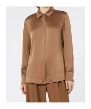 Max Mara Satin Shirt - Chestnut