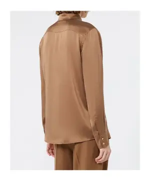 Max Mara Satin Shirt - Chestnut