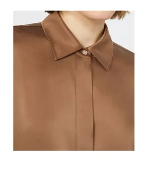 Max Mara Satin Shirt - Chestnut