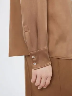 Max Mara Satin Shirt - Chestnut