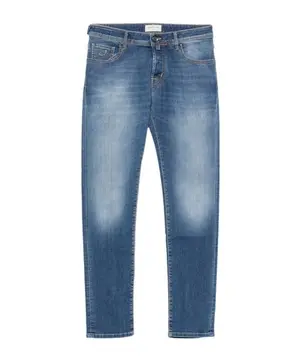 Jacob Cohen Belt Loop Jeans With Faded Effect - Blue