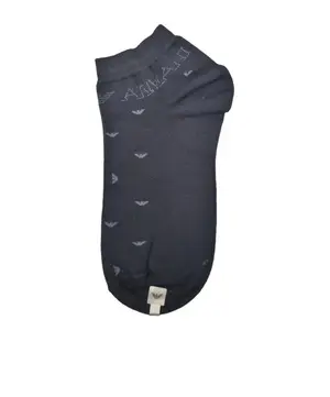 Emporio Armani Ribbed Logo Socks - No