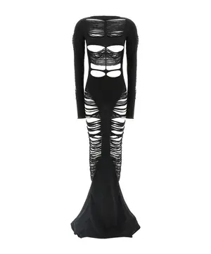 Rick Owens Luna Distressed Dress