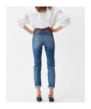 Versace High Waist Straight Jeans