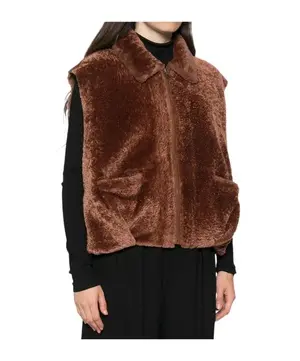 Simonette Ravizza Sleeveless Vest - Brown