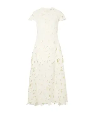 Simkhai Laser-cut Midi Dress - White
