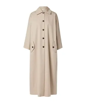 KALLMEYER Pleated Trench Coat - Nude