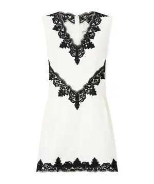 Simkhai Minna Lace-trim Mini Dress - No