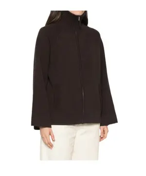 ALLUDE Long-sleeve Jacket - Dark Brown