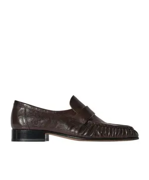 THE ROW Soft Loafer - Deep Brown