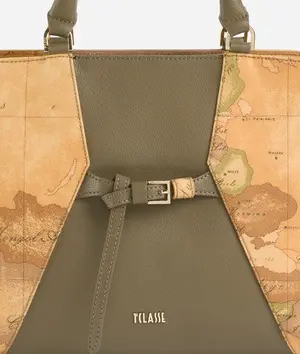 ALVIERO MARTINI 1A CLASSE Color-blocked Shoulder Bag