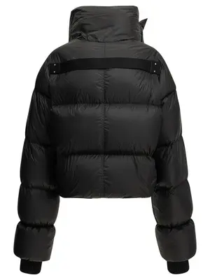 Rick Owens Funnel Neck Quilted Down Jacket